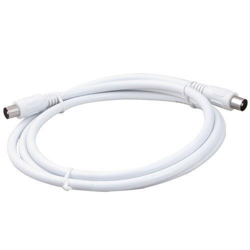 Coaxial TV Aerial Cable Extension RF Fly Lead Digital Male to Male Coax ...