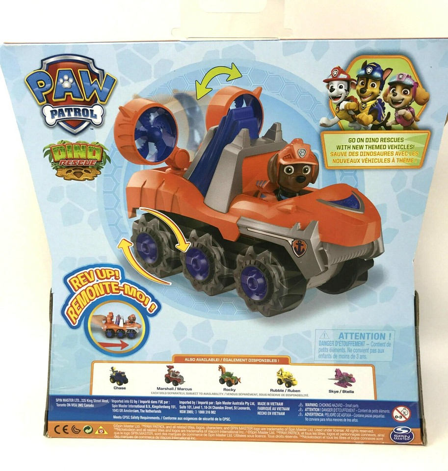 New Nickelodeon PAW PATROL Dino Rescue Zuma Deluxe Rev-Up Deluxe ...