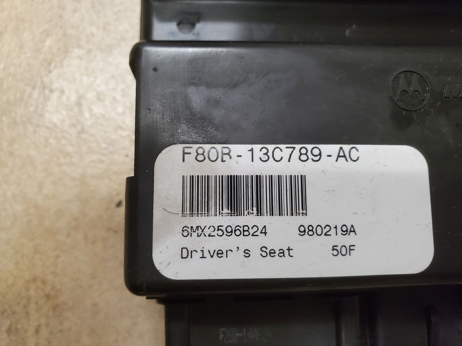 1998-1999-00-01-2002 LINCOLN CONTINENTAL LEFT DRIVER SEAT MODULE F80B ...