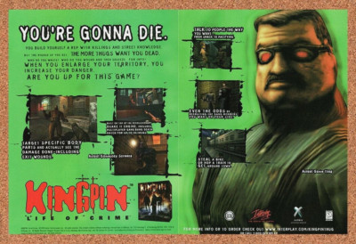 1999 Kingpin Life Of Crime PC Original Advertisement / Retro Promo v1 ...