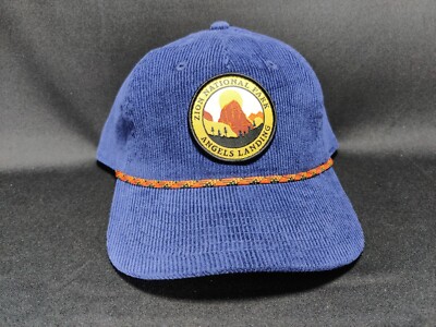 Authentic Zion National Park Utah Angels Landing Corduroy Snapback Rope ...