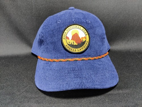 Authentic Zion National Park Utah Angels Landing Corduroy Snapback Rope ...