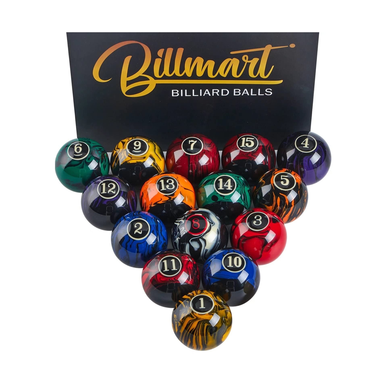 Billmart Premium Billiard Balls Pool Table Accessories 2-1/4 ...