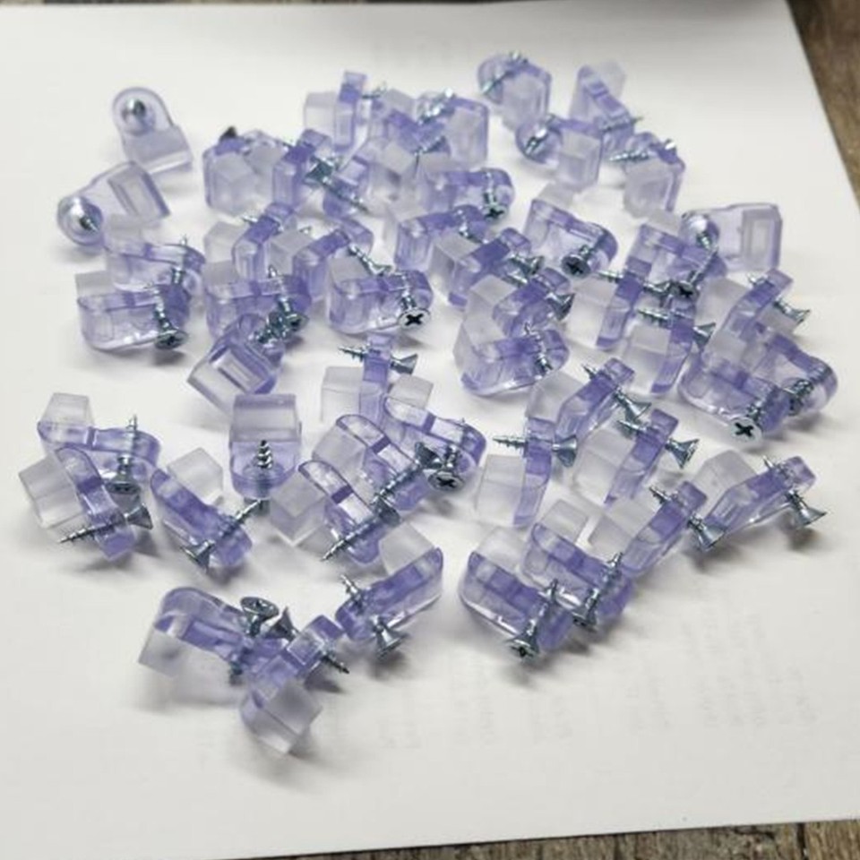45pc Tenn-Tex Glass Door Retainer Clips & Inserts+screws, 1/4" 1/4" | eBay