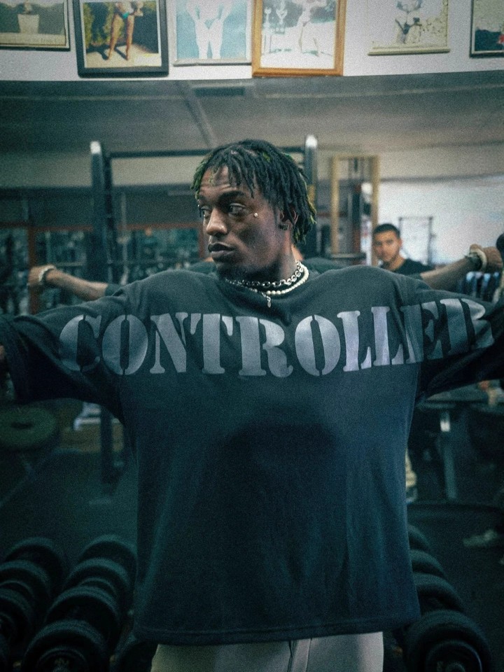 Controlled Insanity - Waffle fabric trendy sportswear and fitness T ...