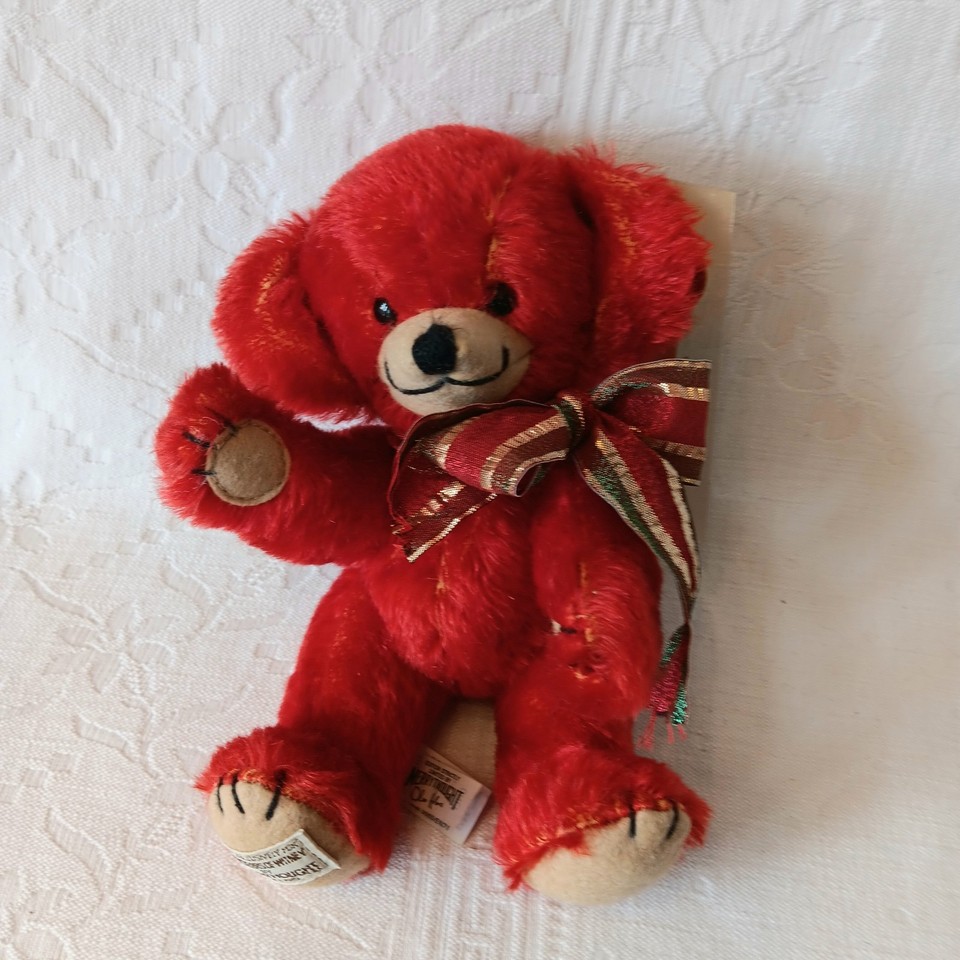 Merrythought Handmade England Red Teddy Bear | eBay