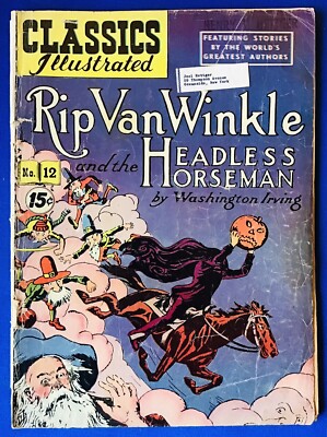 Classics Illustrated #12 “RIP VAN WINKLE”; HRN-118 - 10th Edition; GD ...