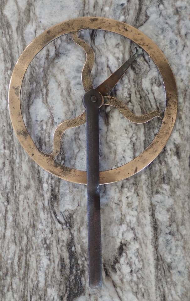 Beautiful Antique 1800's Brass and Iron Traveler Tool Wagon Wheel | eBay