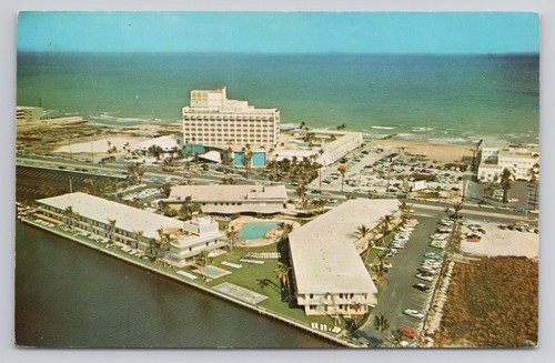 Postcard Air View of The Beautiful New Diplomat Hotel Hallandale Beach ...