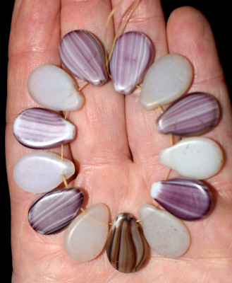 Antique Czech Molded Bohemian Tabular Tear Drop African Trade Wedding ...