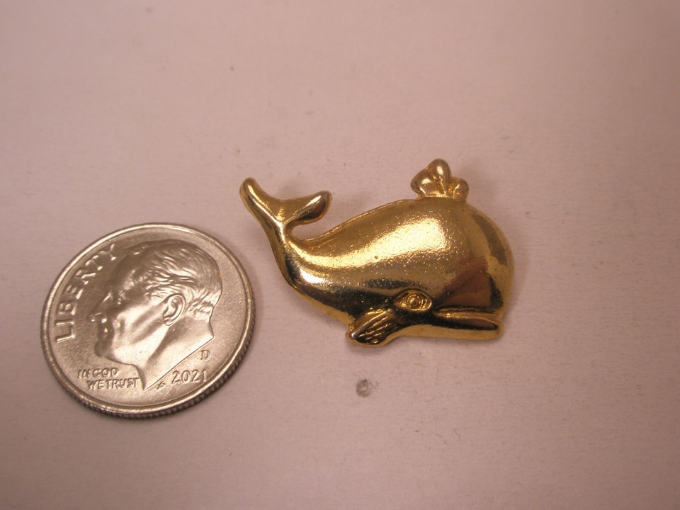 Spouting Whale Vintage Tie Tack Lapel Pin fish sea animal k54 | eBay