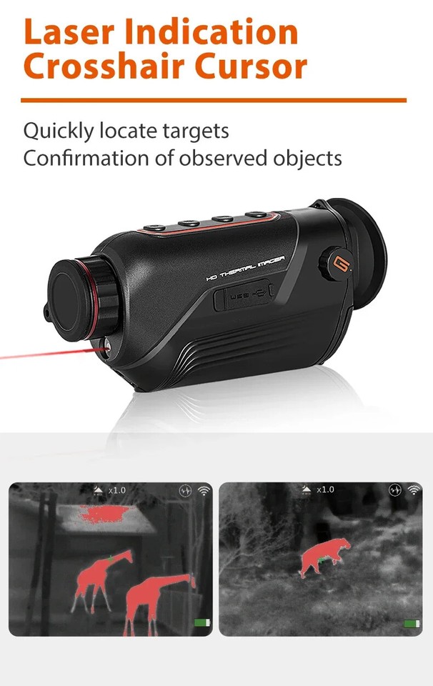 G210 Thermal Imager Monocular Night Vision Scope Infrared Camera Tool ...