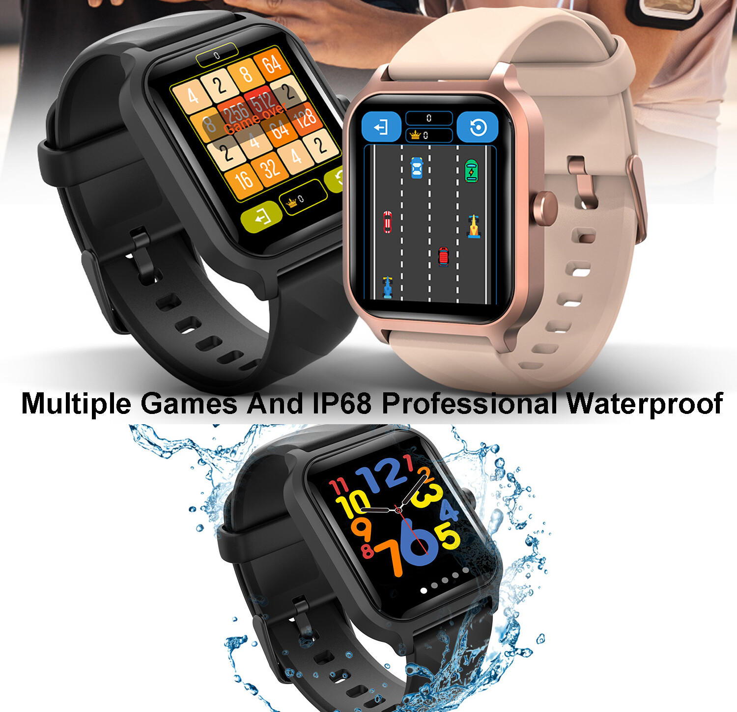 Smart Watch With Games Dial & Answer Call Fitness Watch Men Women IOS ...