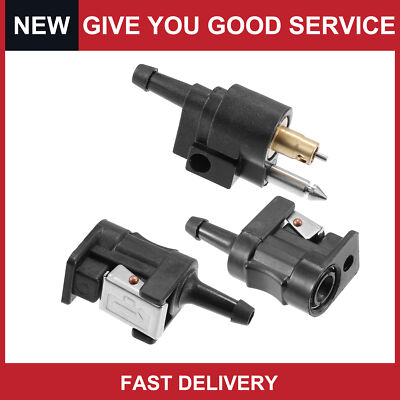 Pack of 3 Boat Engine Fuel Line Connector Fittings Joint for Yamaha ...