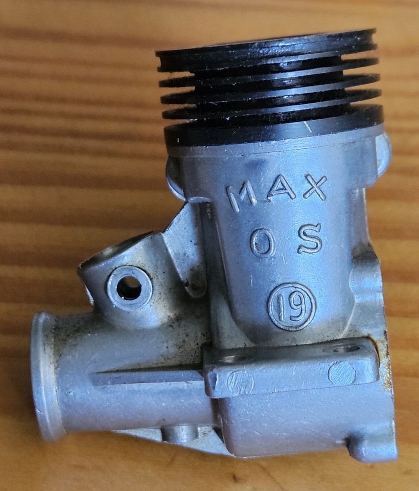 O.S. MAX 19 RC ENGINE FOR GAS AIRPLANE TETHER CAR BOX & MANUAL OTHER ...