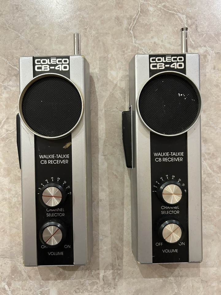 Vintage COLECO CB-40 Transceiver Base Station + 2 Walkie Talkie ...