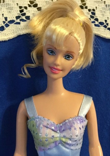 1966 Barbie Twist Waist Pull String, Blue Barbie Dress & Black ...