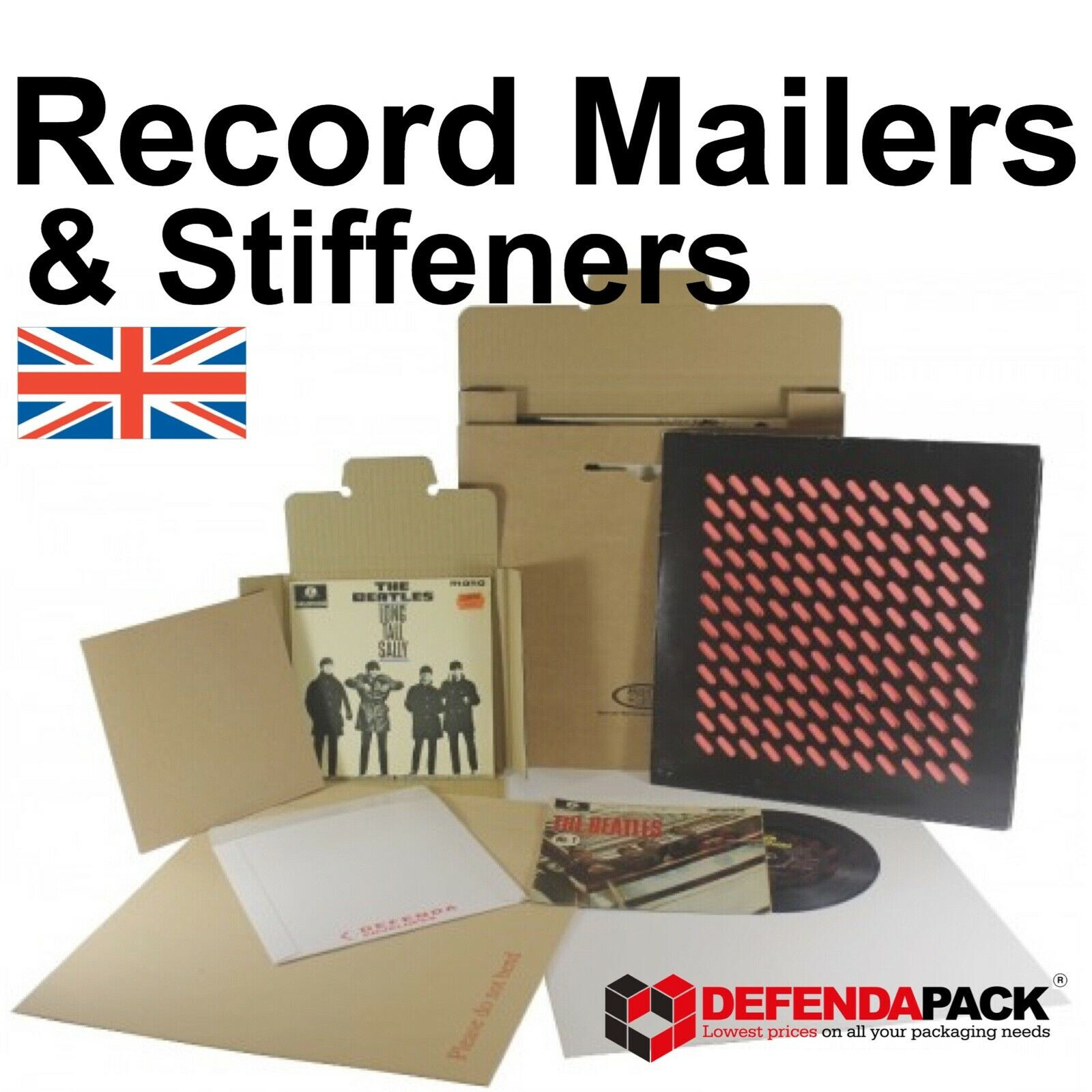 12" LP Vinyl Albums 7" Singles Record Mailers Stiffeners Pads Cardboard ...