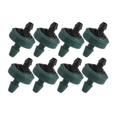 Pressure Compensating Dripper 8L/H Emitter Lawn Irrigation Black Set of ...