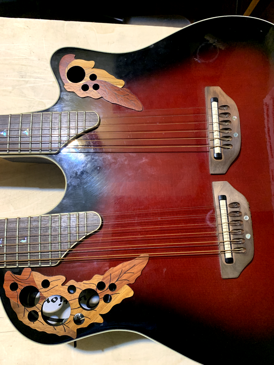 Ovation Celebrity Cse225rrb Double Neck With Hardshell Ovation CSE225