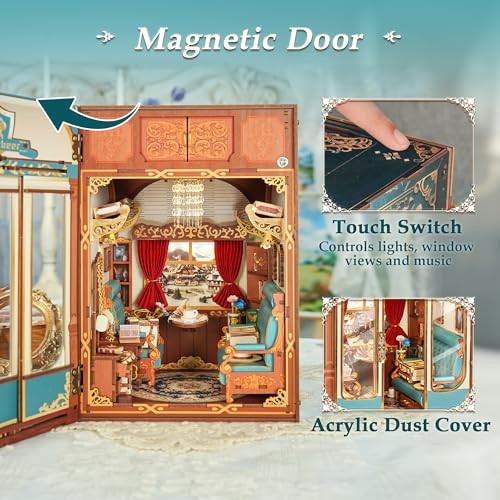 DIY Book Nook Kit for Adults, Miniature Infinity Train Cabin European ...