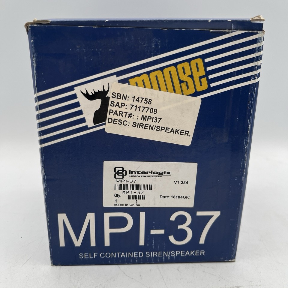 BRAND NEW!! Interlogix Moose GE Security Self Contained Siren/Speaker ...