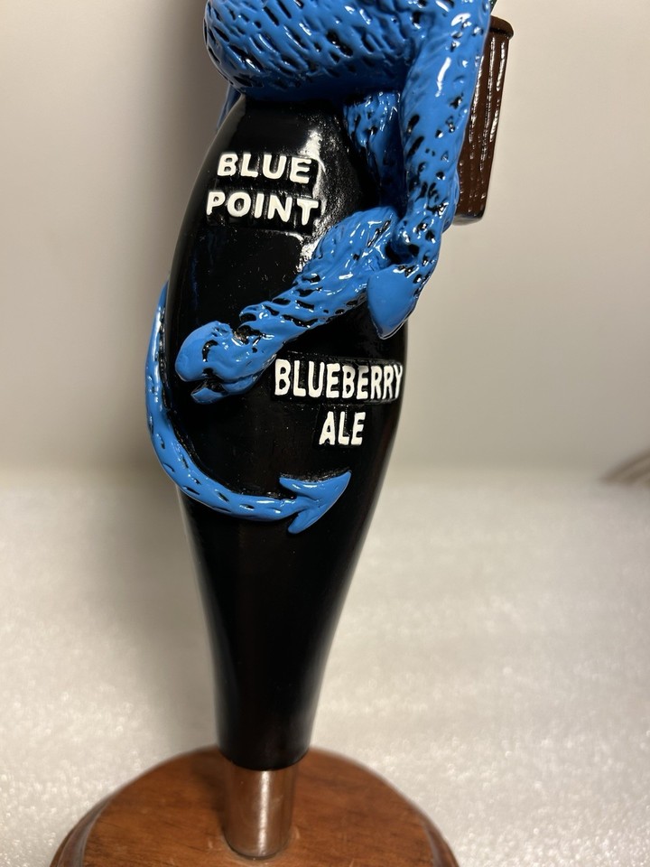 BLUE POINT BREWING BLUEBERRY ALE BLUE AVATAR Draft beer tap handle. NEW ...