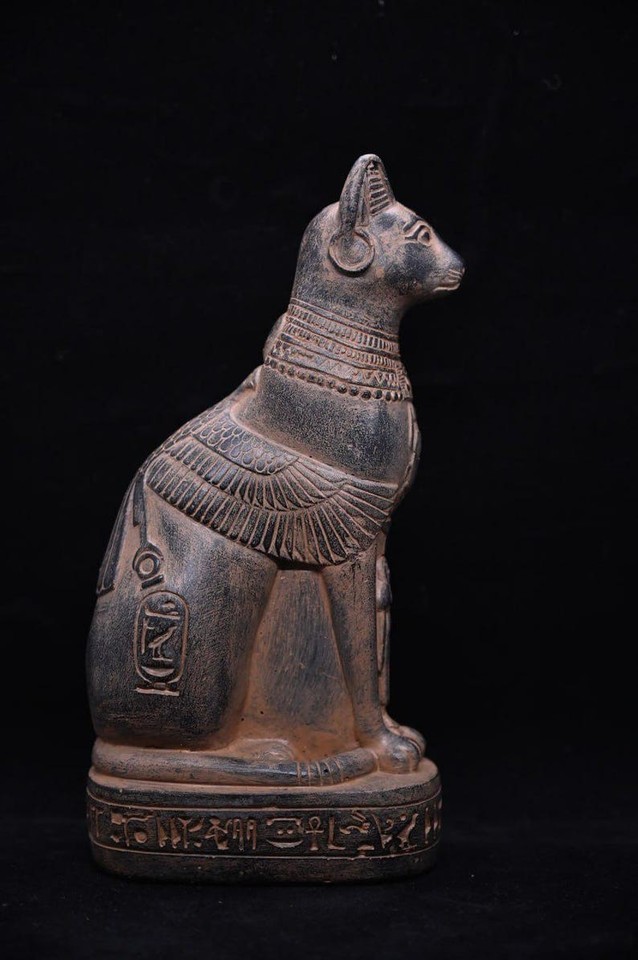 Egyptian Antiques Rare Antique Pharaonic Cat Figurine Of Egyptian ...