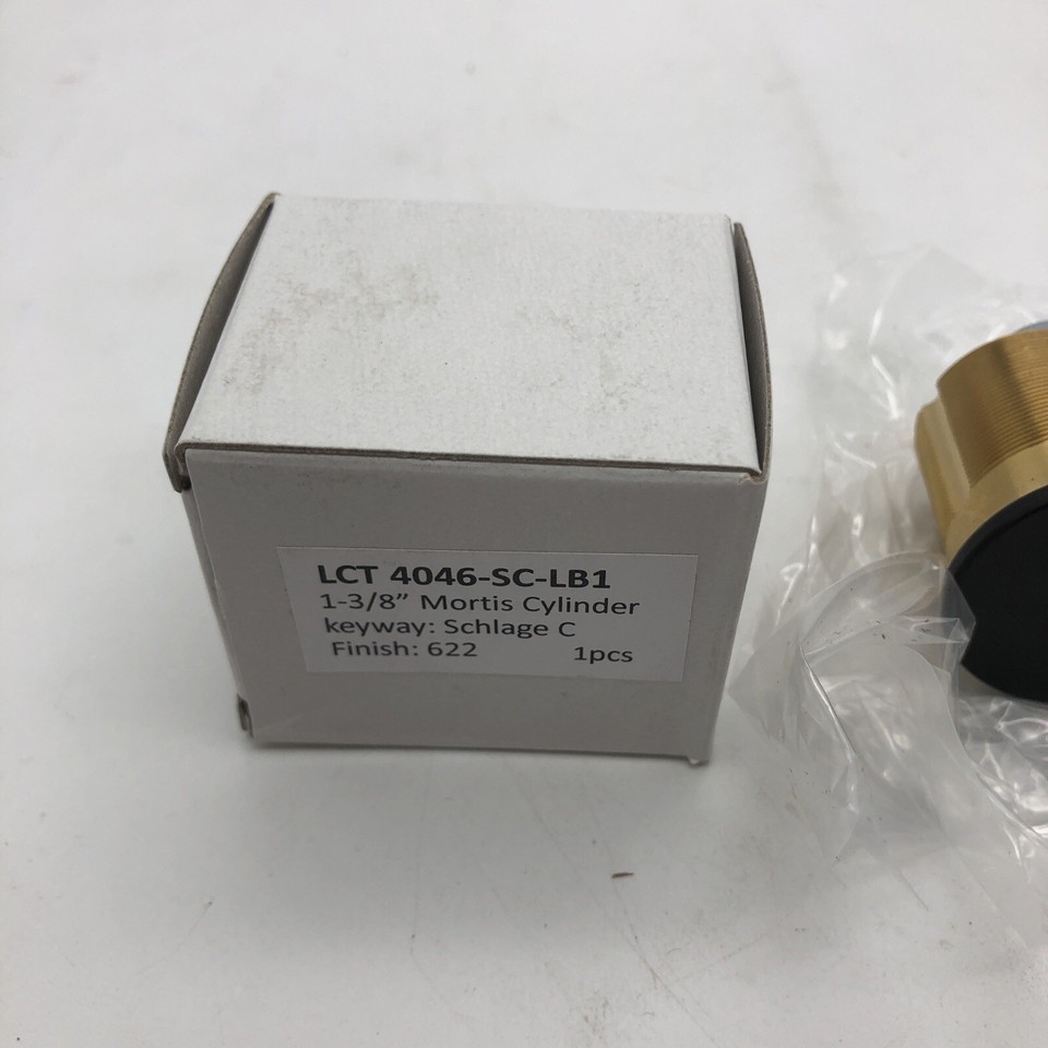Latch Mortise Lock Cylinder LCT 4046-SC-LB1 1-3/8" Length 3 Keys ...