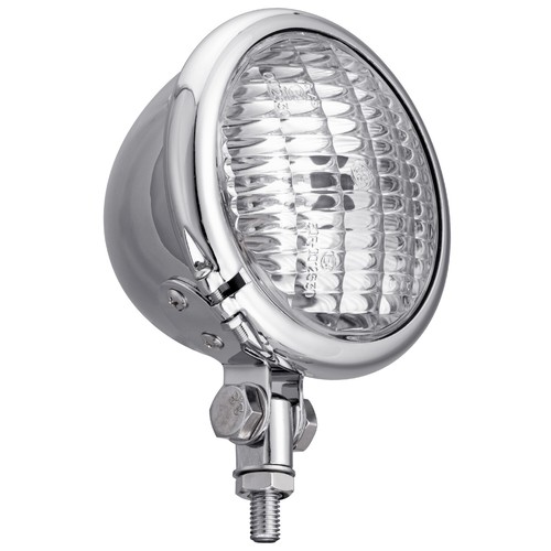 Chrome Motorcycle Headlight Lamp Universal For Harley Chopper Bobber ...