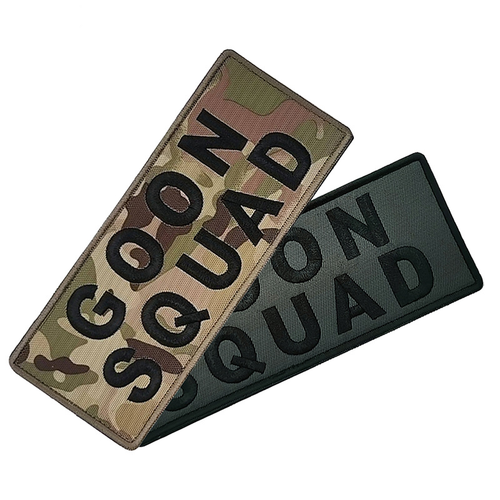 Big Size Embroidered GOON SQUAD Applique Uniform Tactical Patch ...