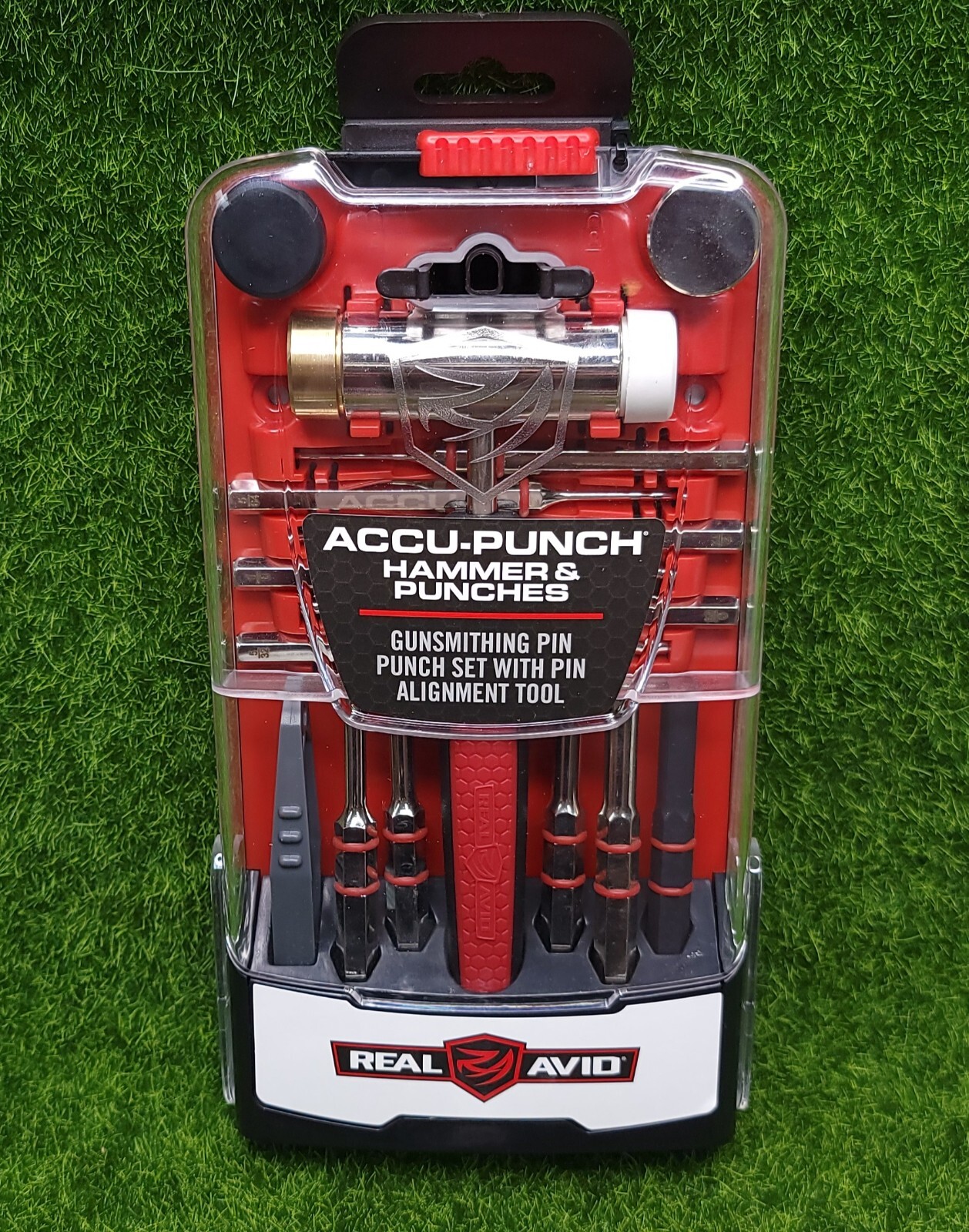 Real Avid Accu-Punch Hammer & Punches Pin Punch Set With Alignment Tool ...