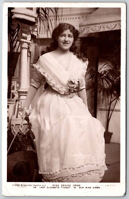 RPPC MISS DENISE ORME AS LADY ELIZABETH THANET IN OUR MISS GIBBS | eBay