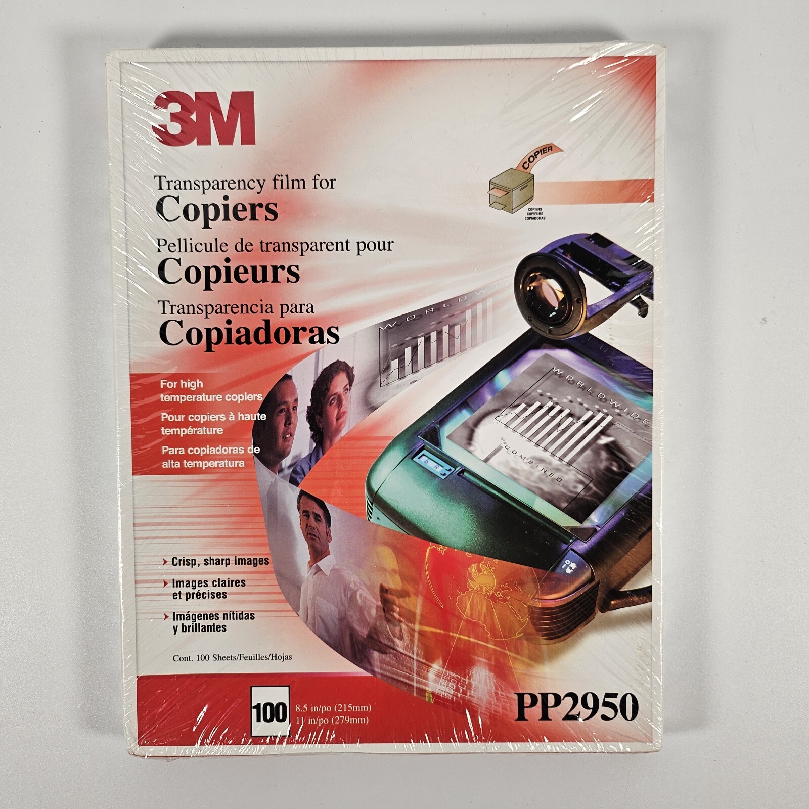 3M PP2950 Transparency Film for Laser Copiers 100 Sheets New ...