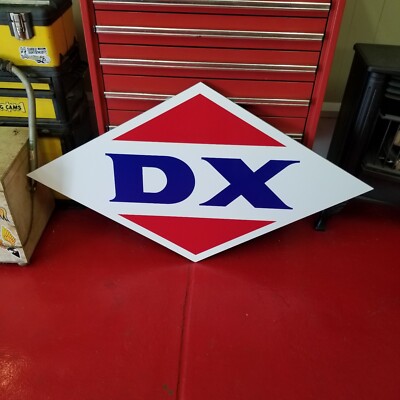 Vintage look Old Style DX Gasoline Gas Station Sign hot rod garage art ...
