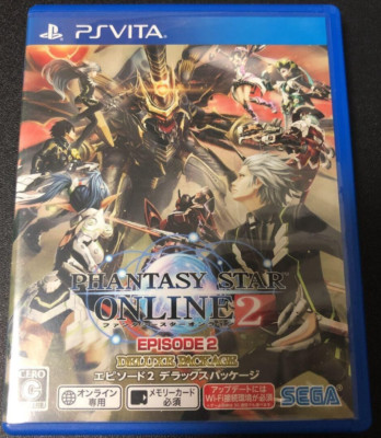 PS Vita Phantasy Star Online 2 Episode 2 Deluxe package Japanese Tested ...