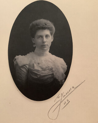 Vintage Real Photo Portrait Lovely 1900s Laced Lady Signed By Sol Young ...