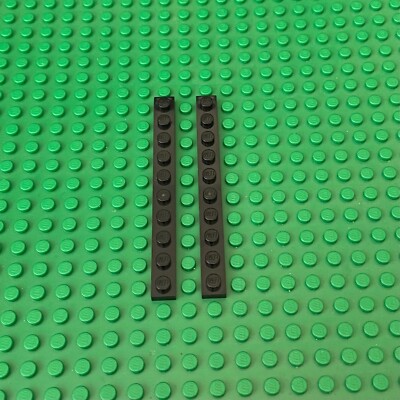 Part 4477 :: LEGO brand 1 x 10 Plate :: 2 pcs :: Black | eBay