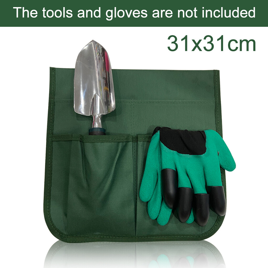 2-in-1 Garden Kneeler Seat Tool Pouch Foldable Bench Stool Gardeners ...