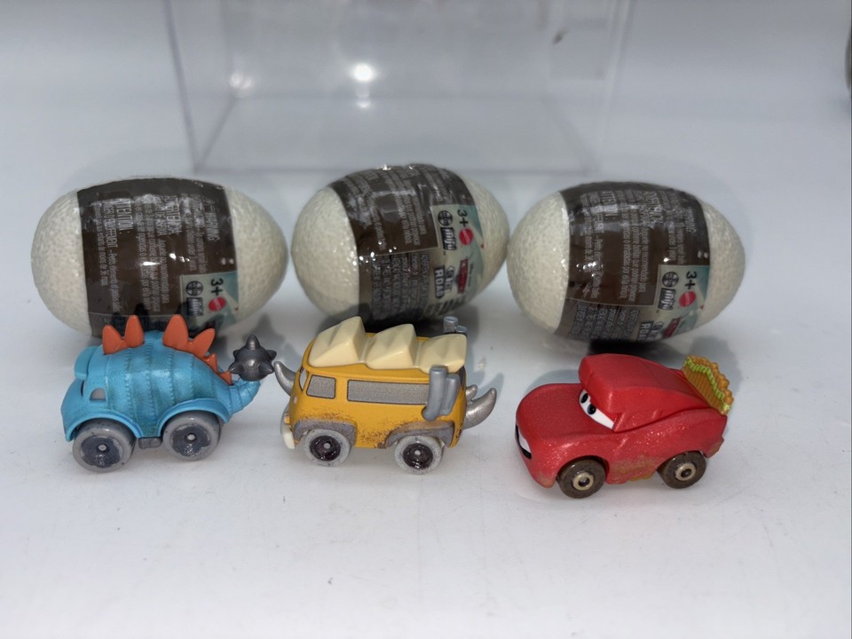 DISNEY CARS ON THE ROAD MINI RACERS DINO EGGS Lot Of 3 Westfalanapus ...