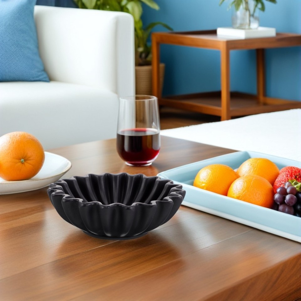 Decorative Keys Bowl 5.6 Inch for Entryway & Kitchen Counter - Ruffle ...