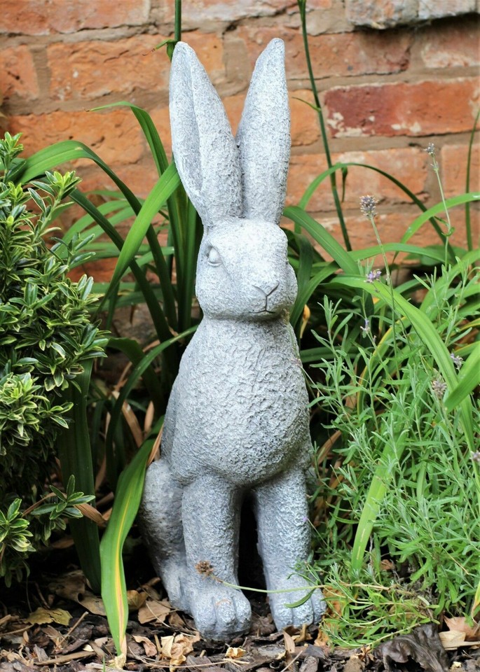Garden Ornaments Rabbit Wild Hare Large Ceramic Indoor Outdoor | eBay