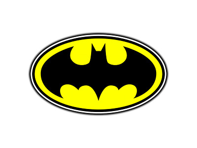 Batman Black & Yellow Logo Sticker Waterproof Vinyl Decal Die-Cut ...
