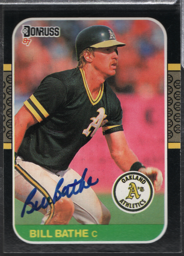 Bill Bathe Athletics Autographed 1986 Leaf #281 w/COA 122923NPCD63 | eBay
