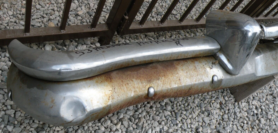 X PACKARD PATRICIAN NEW TRIPLE PLATED CHROME REAR BACK IMPACT BUMPER ...