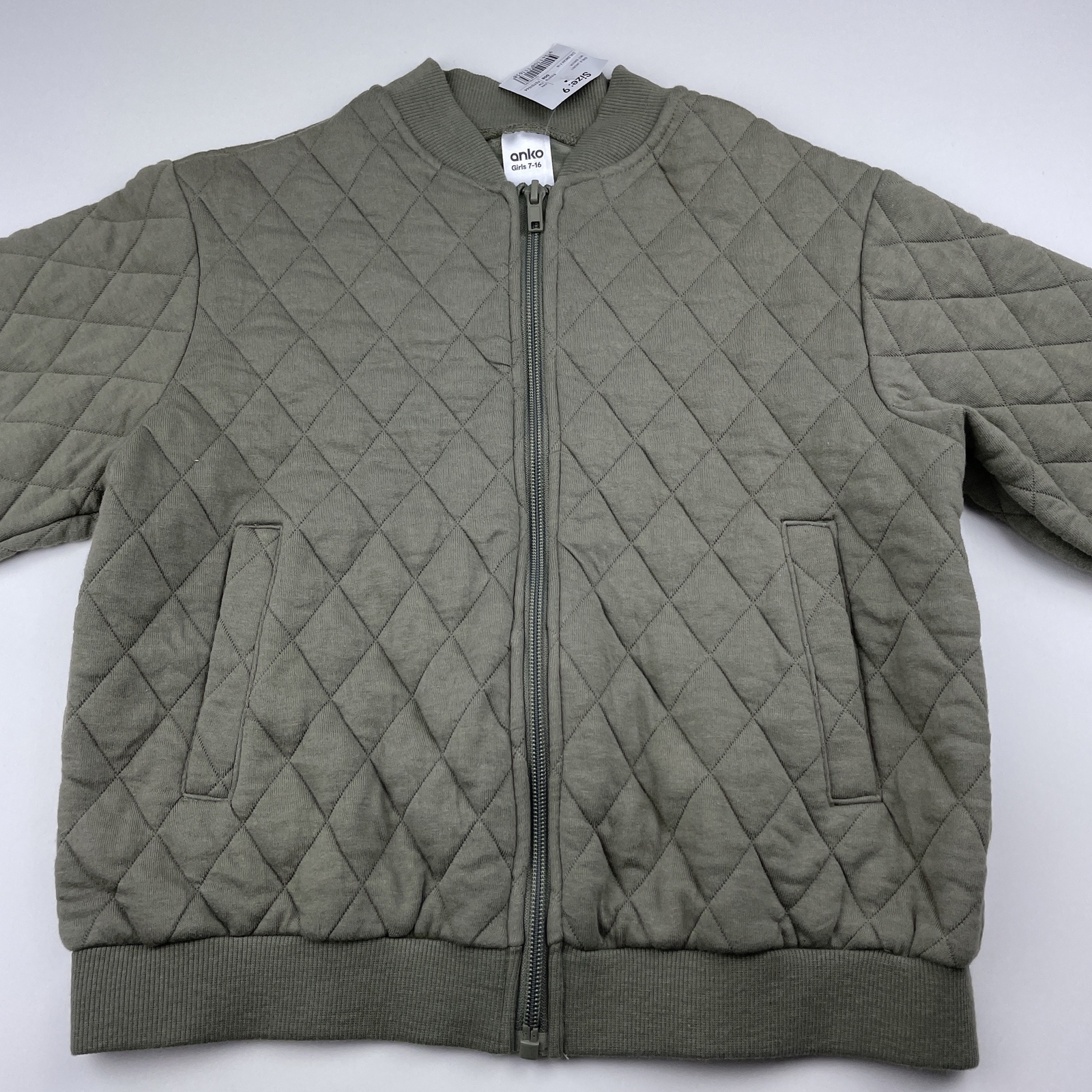 Girls size 9, Anko, khaki quilted lightweight jacket, NEW | eBay Australia