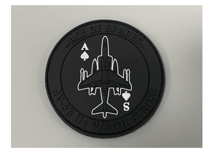 MARINE CORPS VMA-231 ACE OF SPADES BLACKOUT HOOK & LOOP GLOW PVC PATCH ...