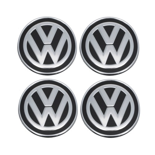 NEW Genuine VW Volkswagen Dynamic Self-Level Center Caps Golf GTI Jetta ...