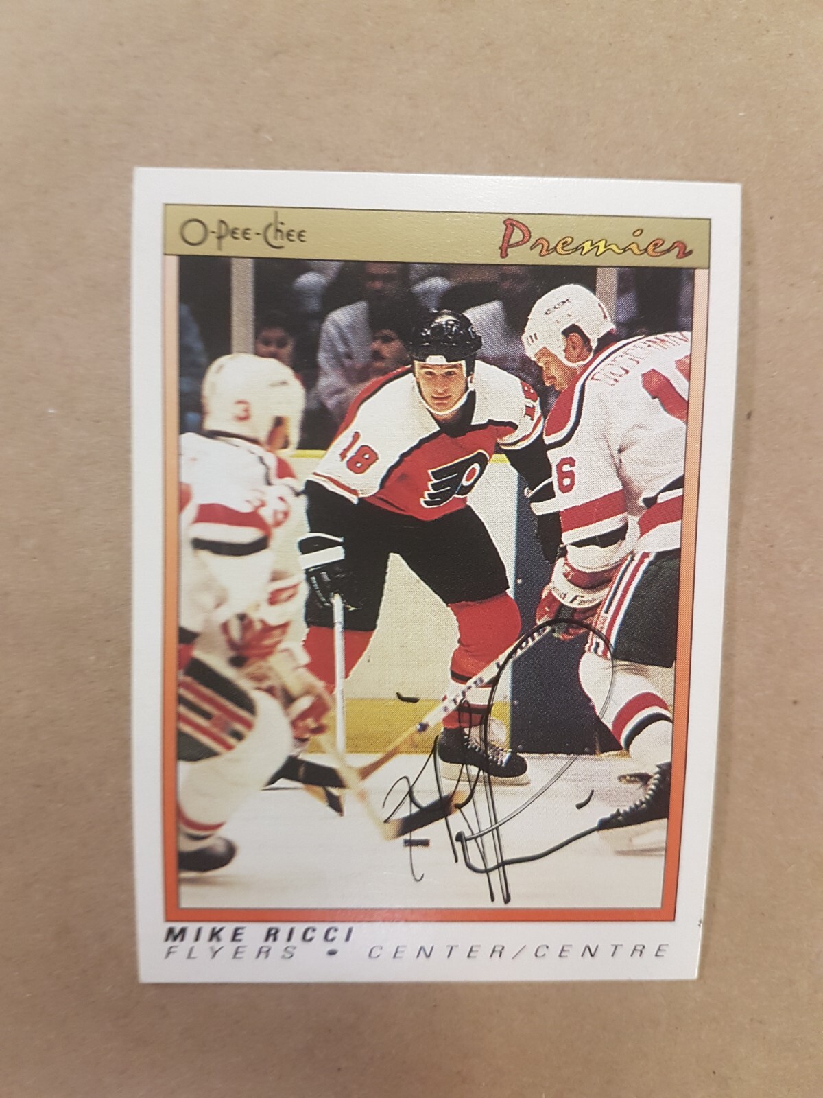 Mike Ricci Autograph Card Signed Hockey O-Pee-Chee 1991 rookie | eBay