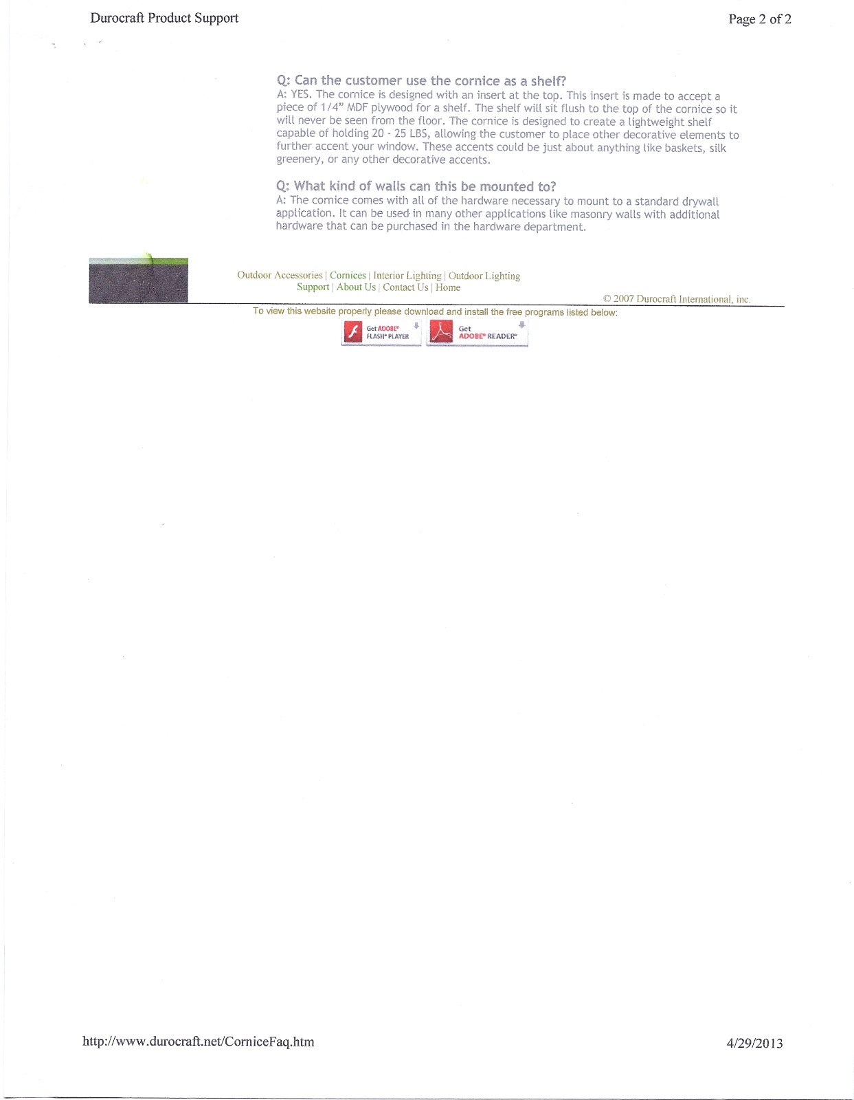 TSI Prime CB4101 Chamberlain White 5" End Caps (case of 4)-buy 4 and ...